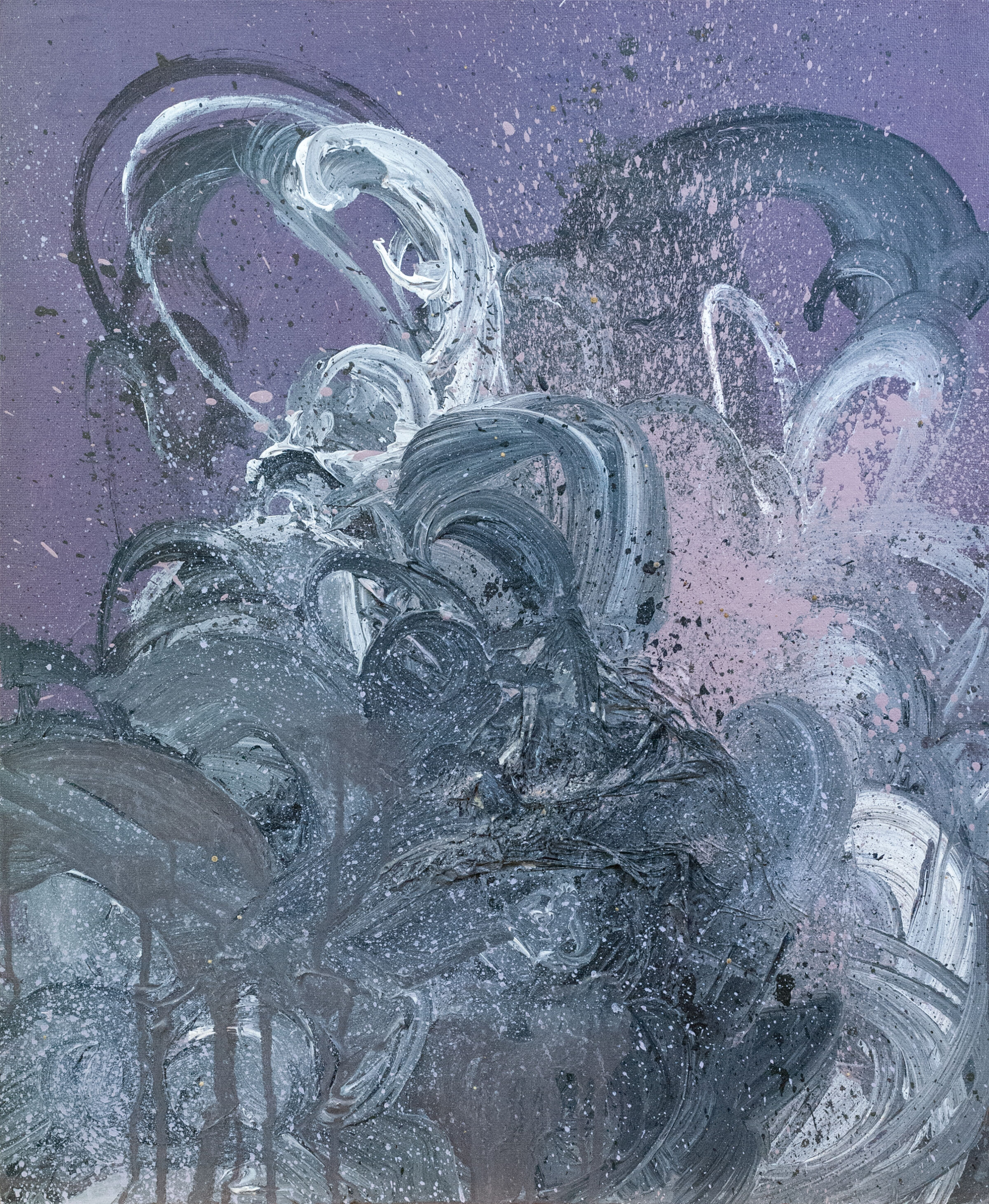 Arnaud Gautron - Painting - Floating soul elements 1